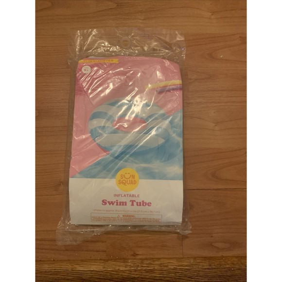 Sun Squad | Swim | Sun Squad Blue Striped Inflatable 3 Swim Tube Pool ...